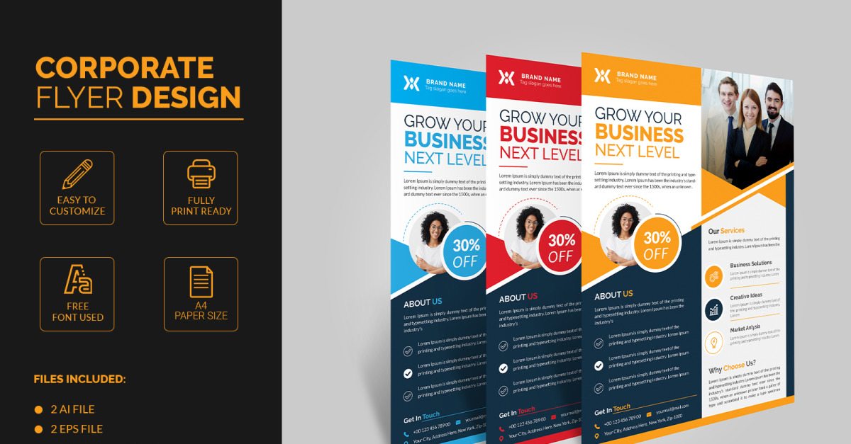 Modèle de Flyer | Image de marque promotionnelle d'entreprise