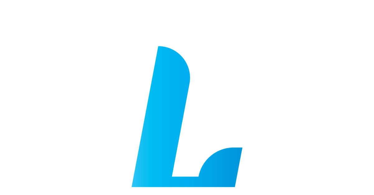 Modèle d'icône de vecteur de logo de lettre L6