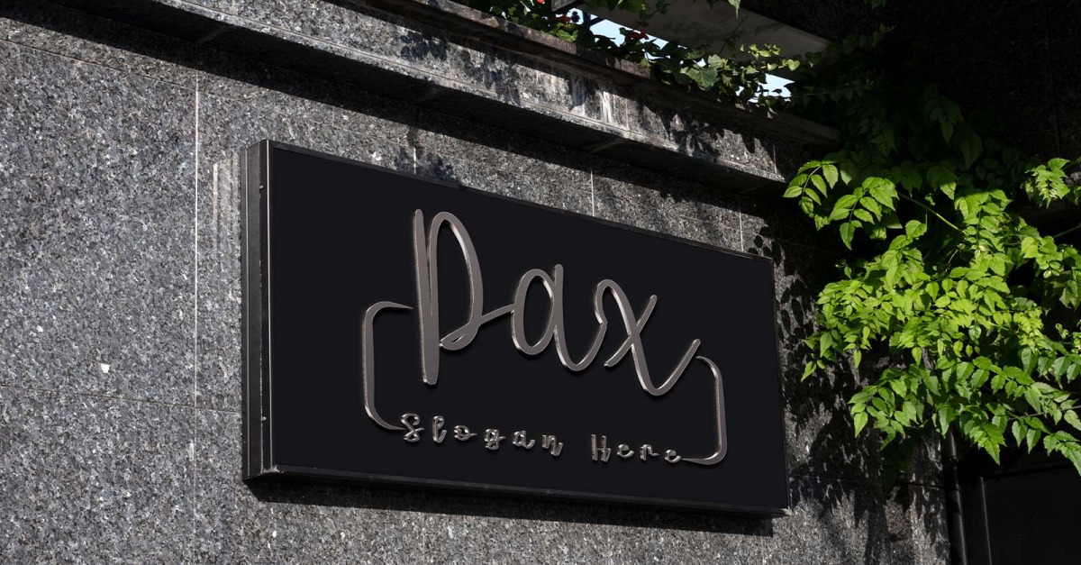 LetterMark PAX 3 Letter logo Design-Brand Identity