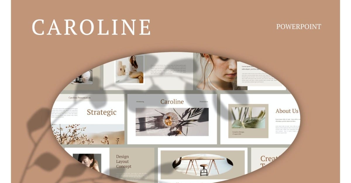 Caroline Multipurpose PowerPoint Template - TemplateMonster