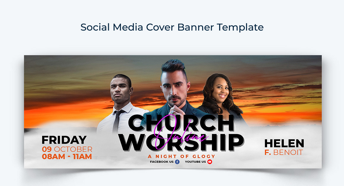 Church Facebook Cover Banner Design Template-05