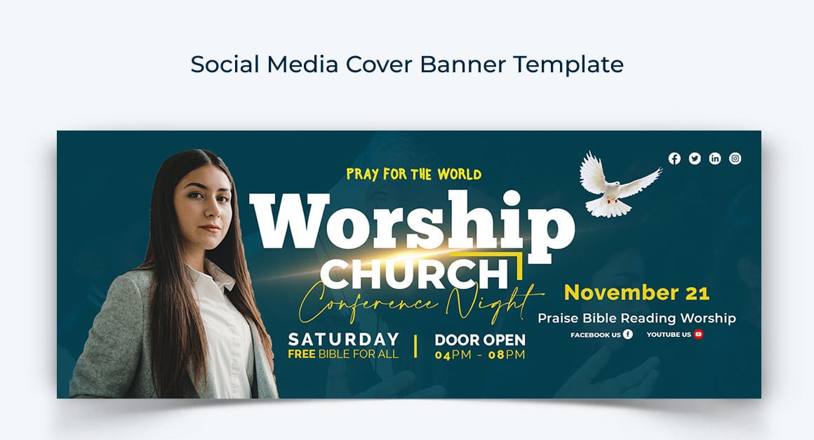 Church Facebook Cover Banner Design Template-09