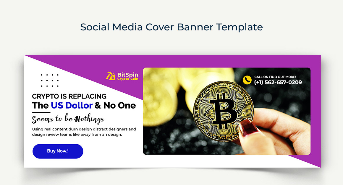 Crypto Currency Facebook Cover Banner Template-20