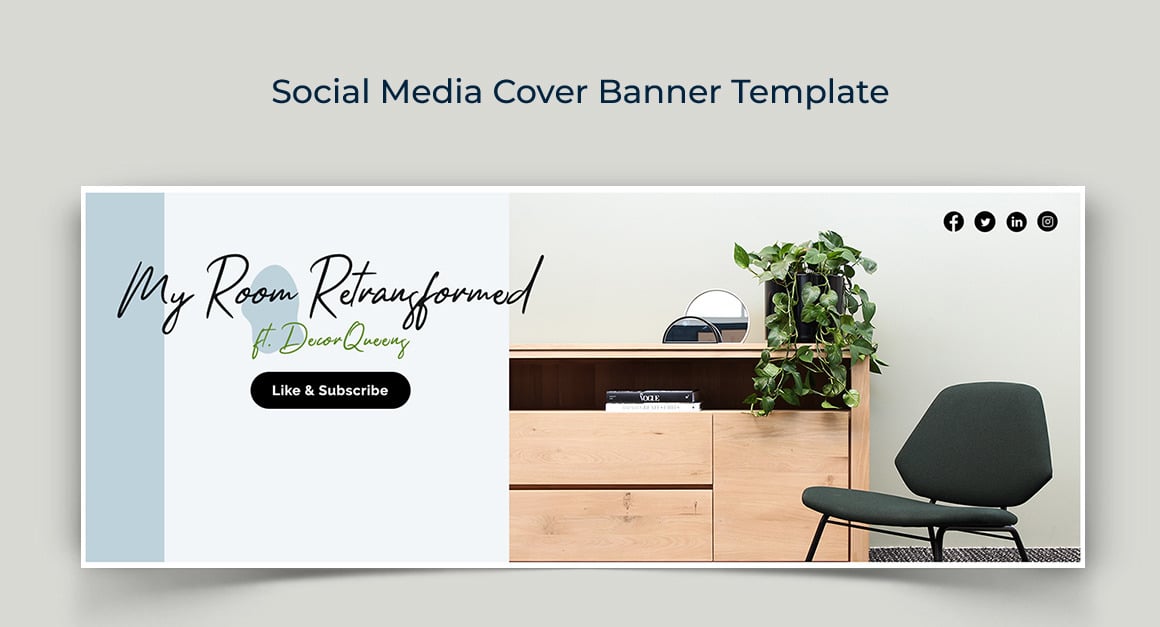 Interior Minimal Facebook Cover Banner Design Template-06