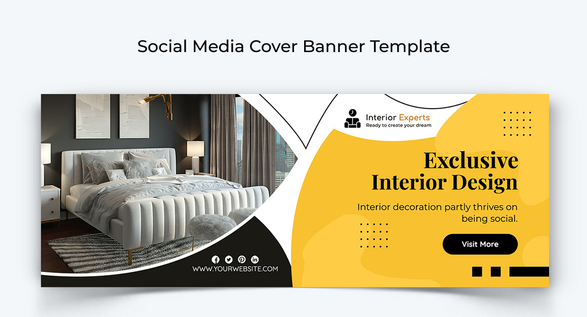 Interior Minimal Facebook Cover Banner Design Template-14