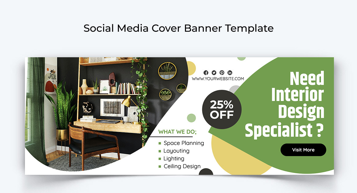 Interior Minimal Facebook Cover Banner Design Template-16