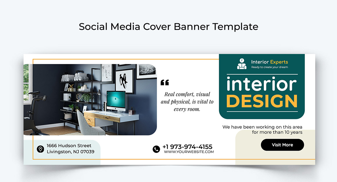 Interior Minimal Facebook Cover Banner Design Template-17