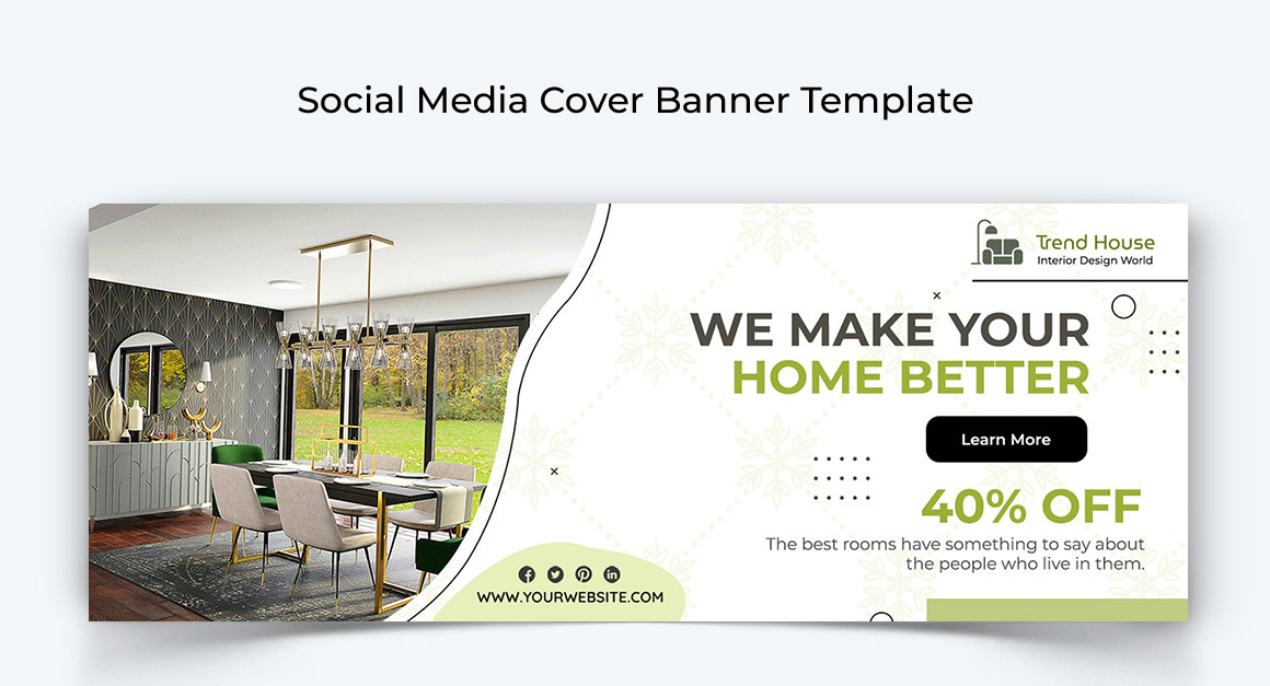 Interior Minimal Facebook Cover Banner Design Template-23
