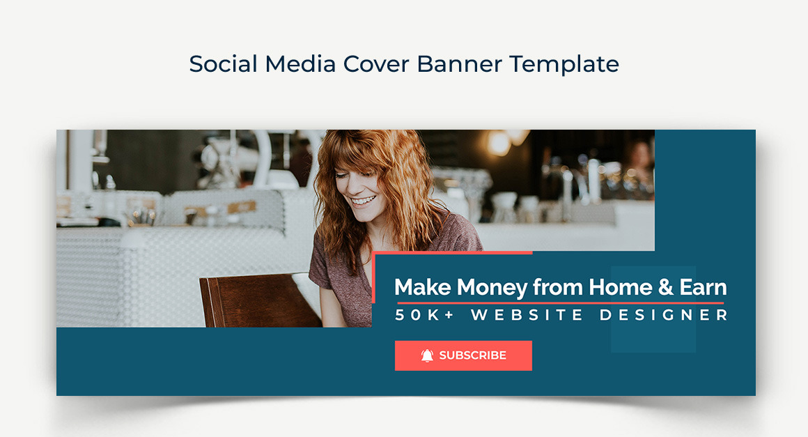 Online Money Earnings Facebook Cover Banner Design Template-10