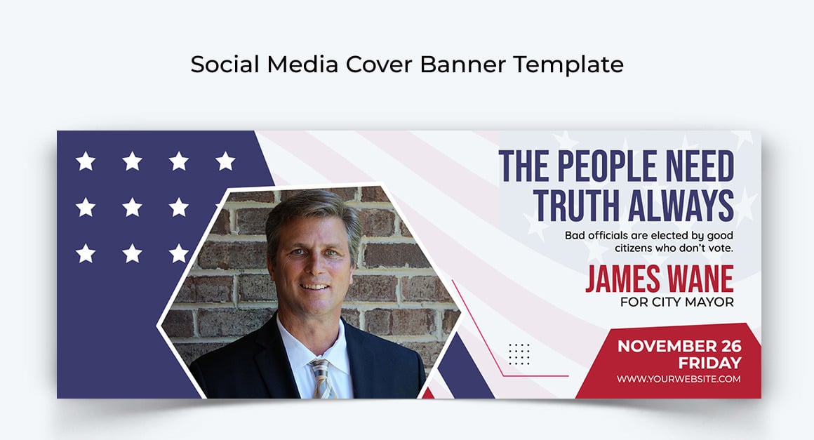 Political Campaign Facebook Cover Banner Design Template-03