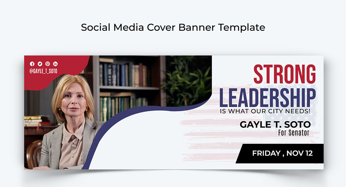 Political Campaign Facebook Cover Banner Design Template-09