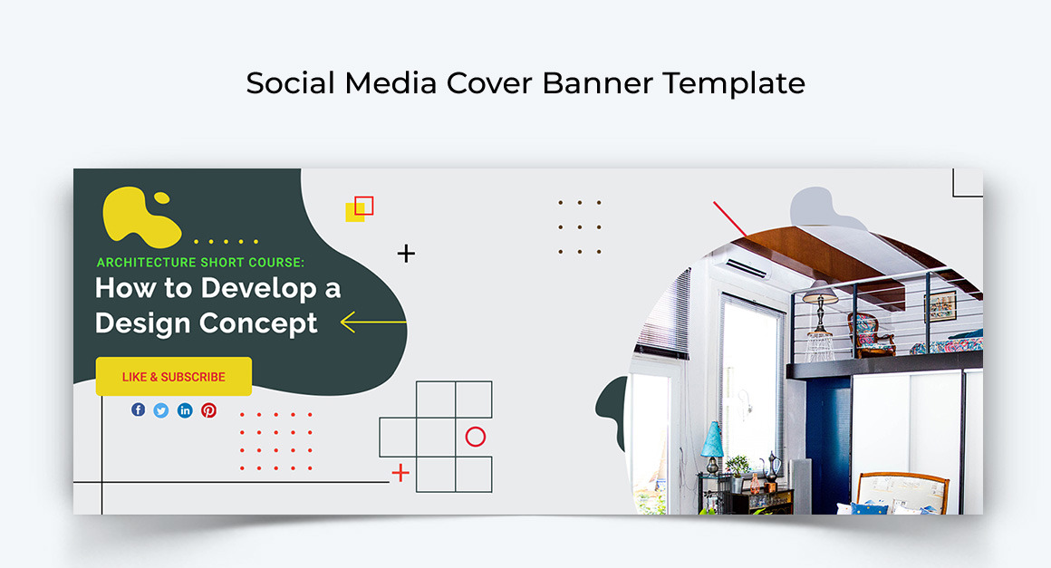 Architecture Facebook Cover Banner Design Template-11
