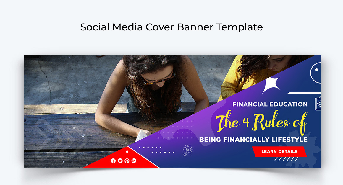 Education Facebook Cover Banner Design-07 - TemplateMonster