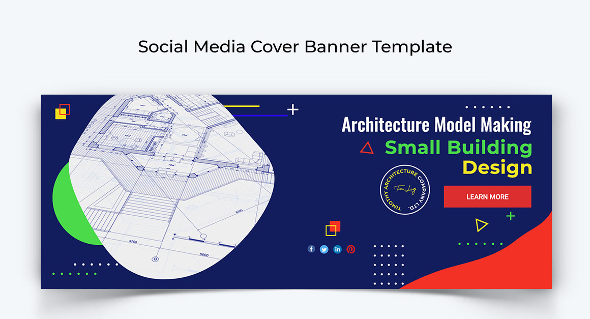 Architecture Facebook Cover Banner Design Template-006