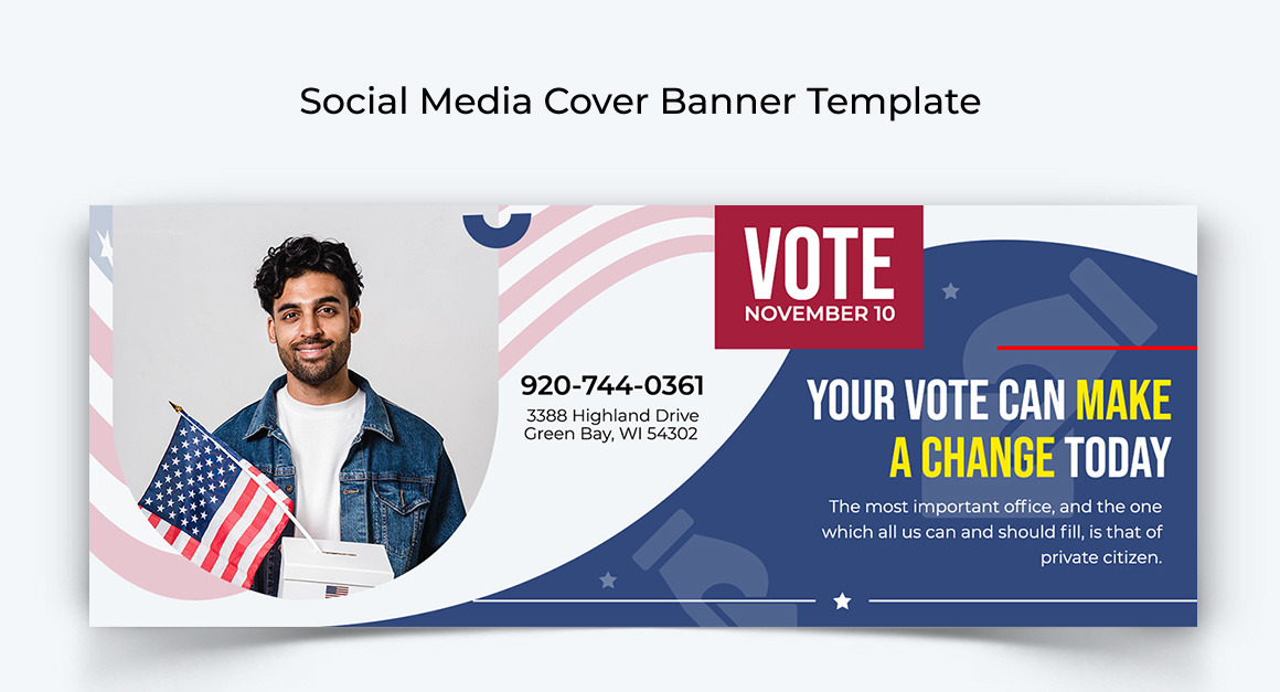 Political Campaign Facebook Cover Banner Design-10