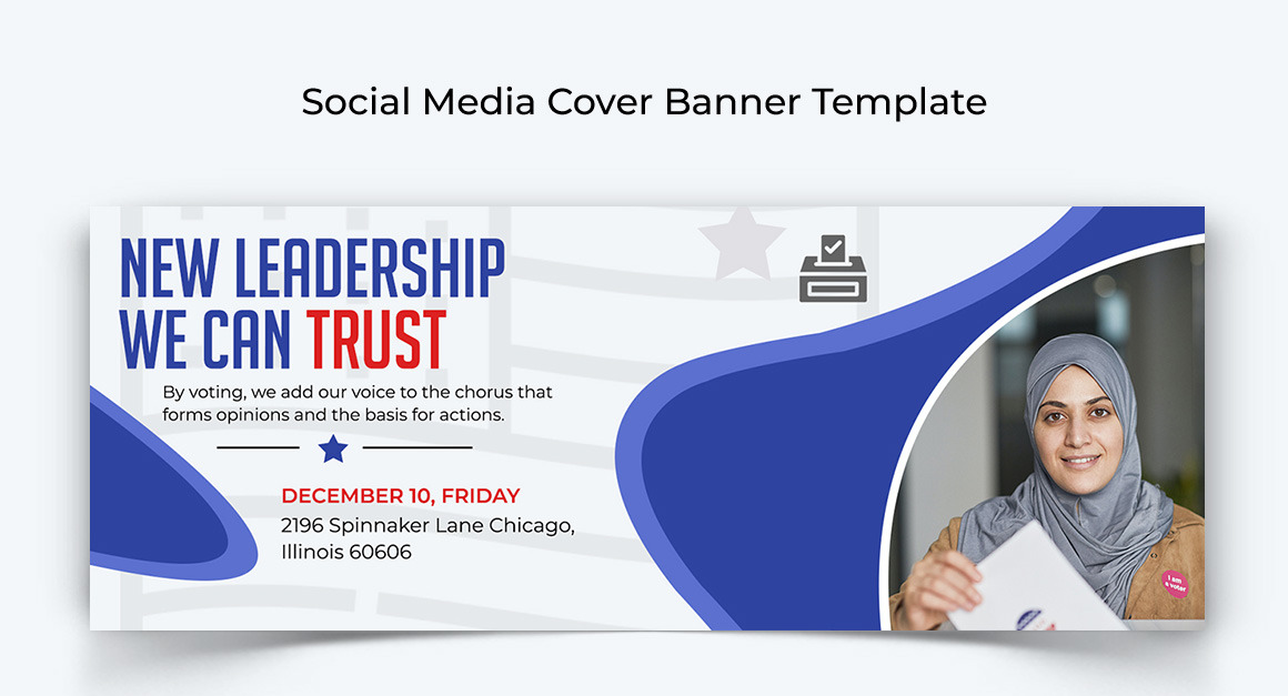 Political Campaign Facebook Cover Banner Design-13