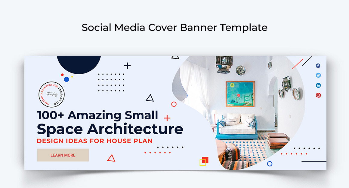 Architecture Facebook Cover Banner Design Template-010