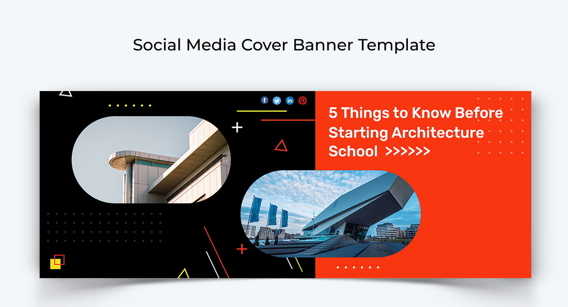 Architecture Facebook Cover Banner Design Template-018