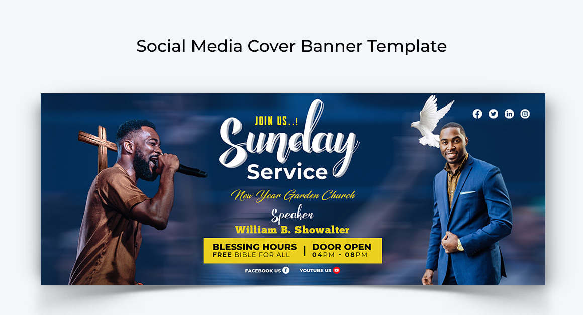 Church Speech Facebook Cover Banner Design-007