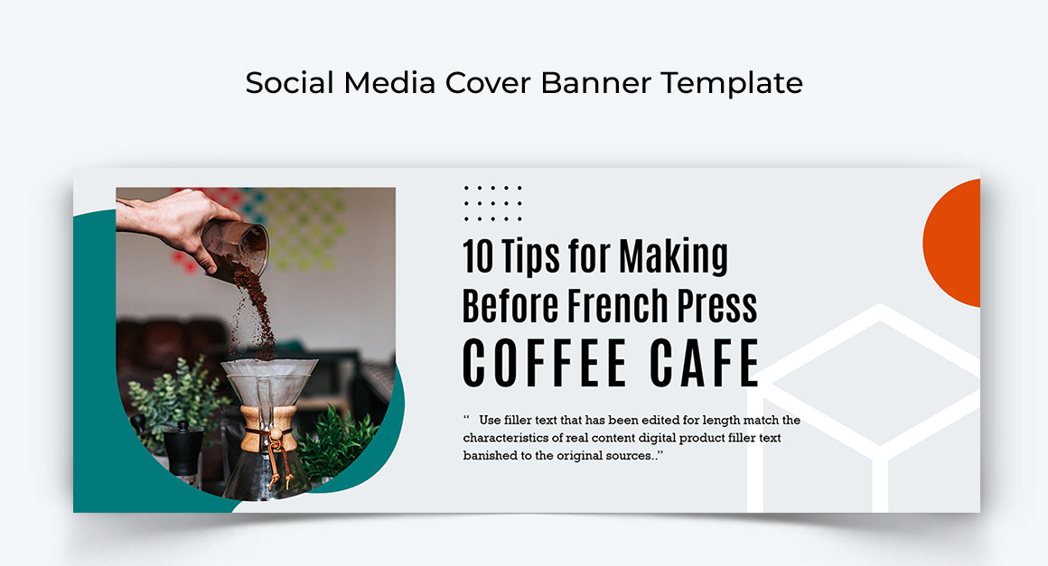 Coffee Making Facebook Cover Banner Design-001