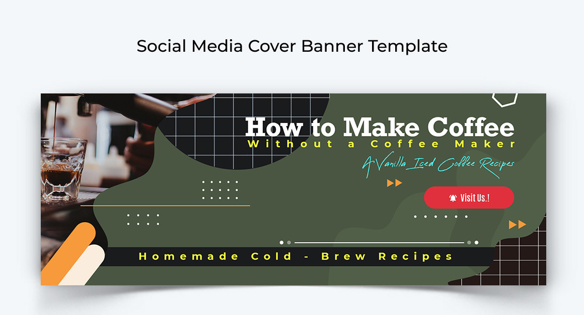 Coffee Making Facebook Cover Banner Design-009