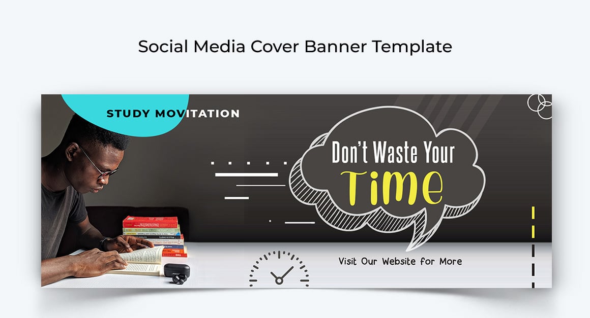 Education Facebook Cover Banner Design-002 - TemplateMonster