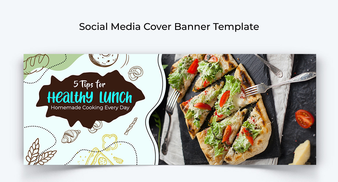Food and Restaurant Facebook Cover Banner Design-023