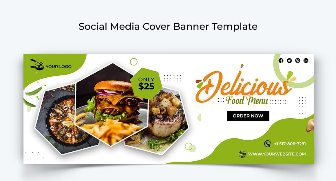 Food and Restaurant Facebook Cover Banner Design-036