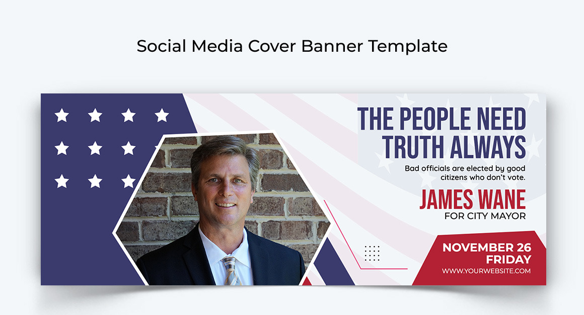 Political Campaign Facebook Cover Banner Design-003
