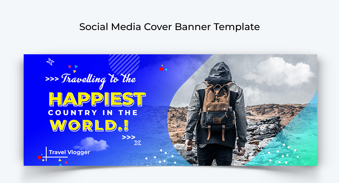 Travel Facebook Cover Banner Design-005 - TemplateMonster