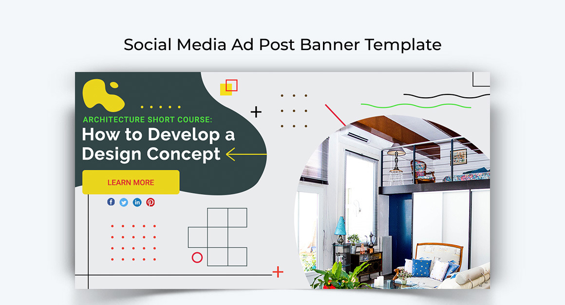 Architecture Facebook Ad Banner Design Template-11