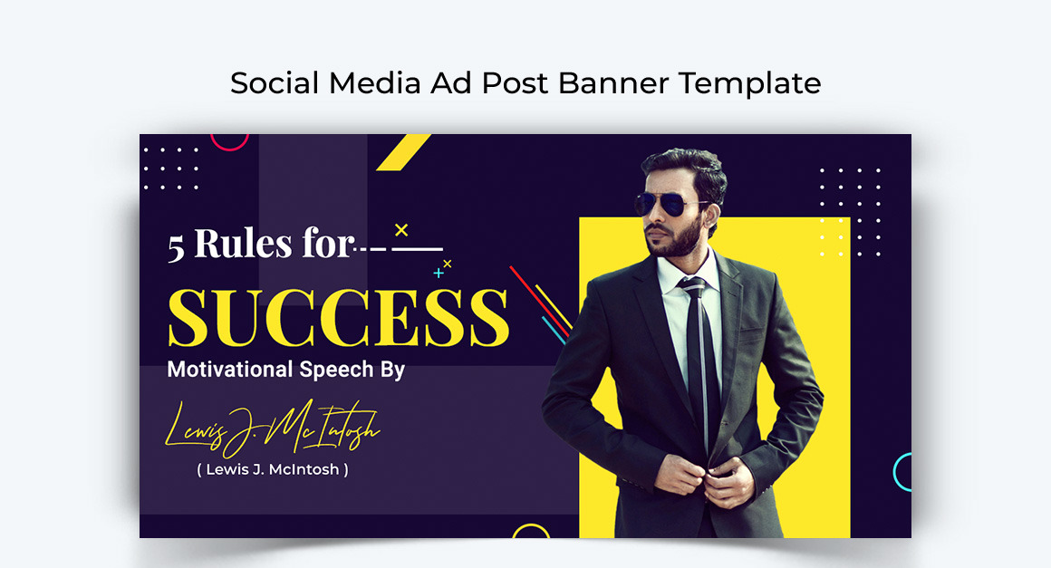 Business Service Facebook Ad Banner Design Template-21