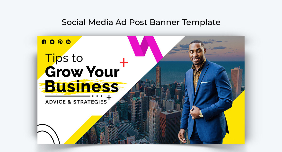 Business Service Facebook Ad Banner Design Template-24
