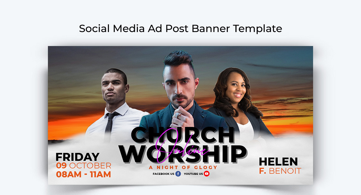 Church Facebook Ad Banner Design Template-09