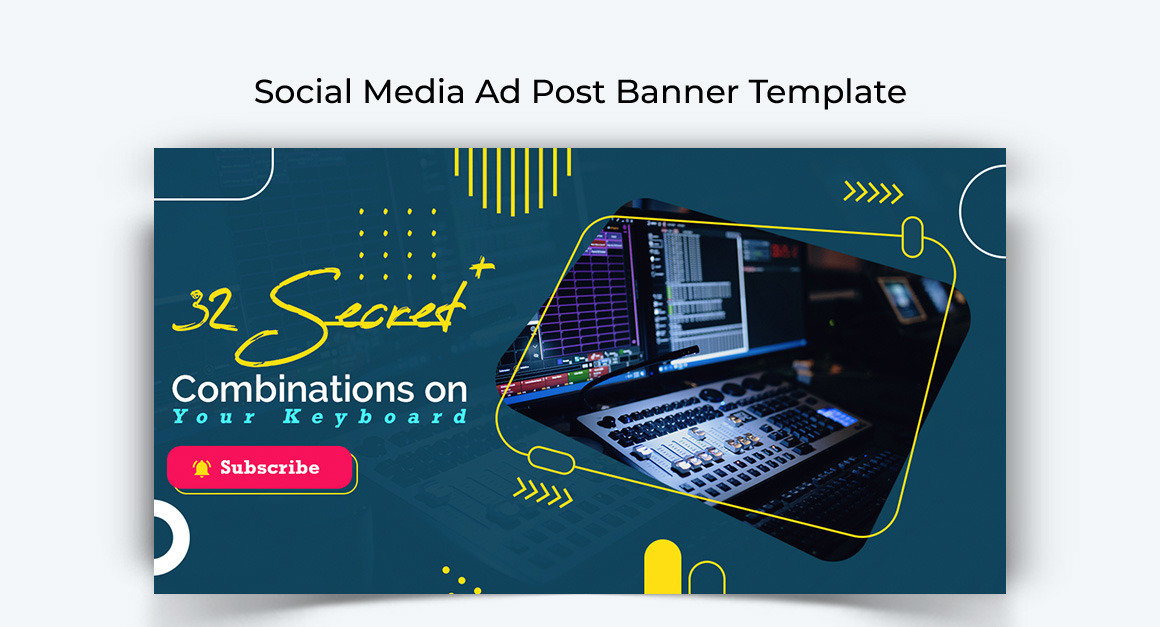 Computer Tricks and Hacking Facebook Ad Banner Design Template-03