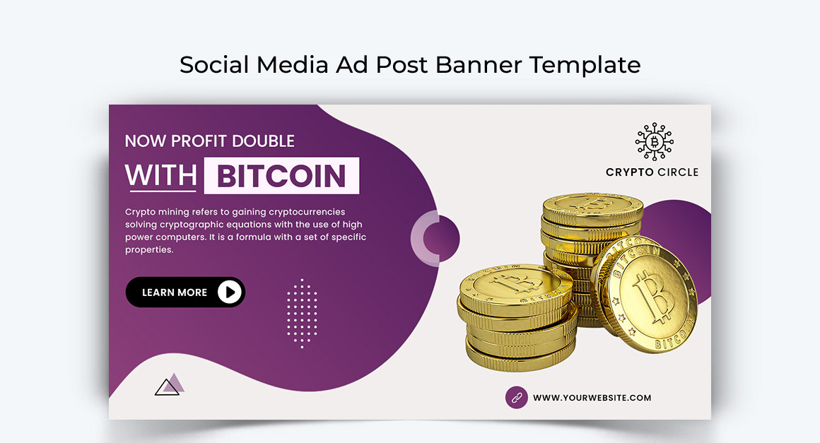 Crypto Currency Facebook Ad Banner Template-31
