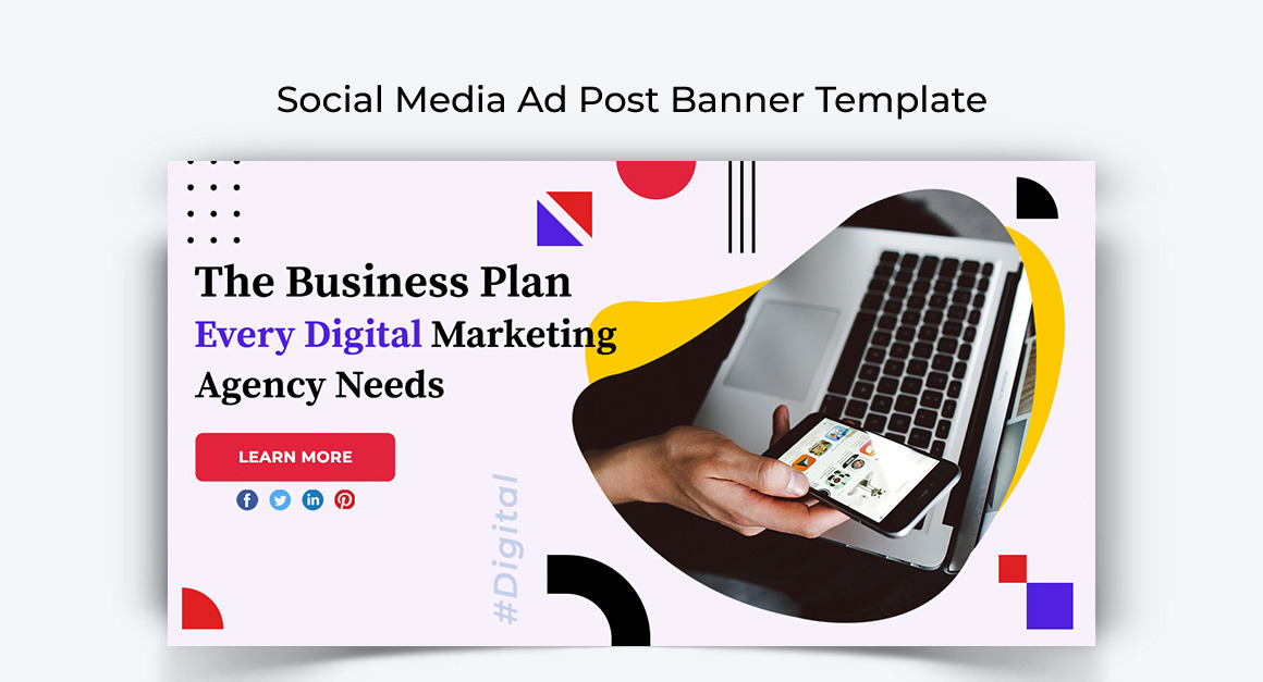 Digital Marketing Facebook Ad Banner Design Template-10
