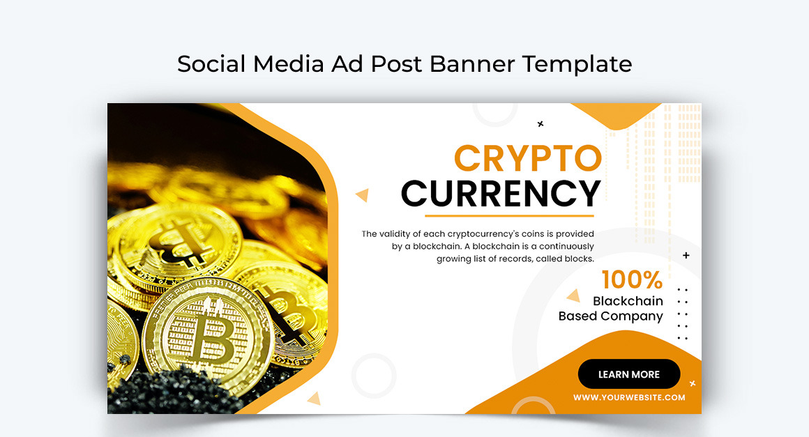 Facebook-Werbebanner-Vorlage für Krypto-Währung-21