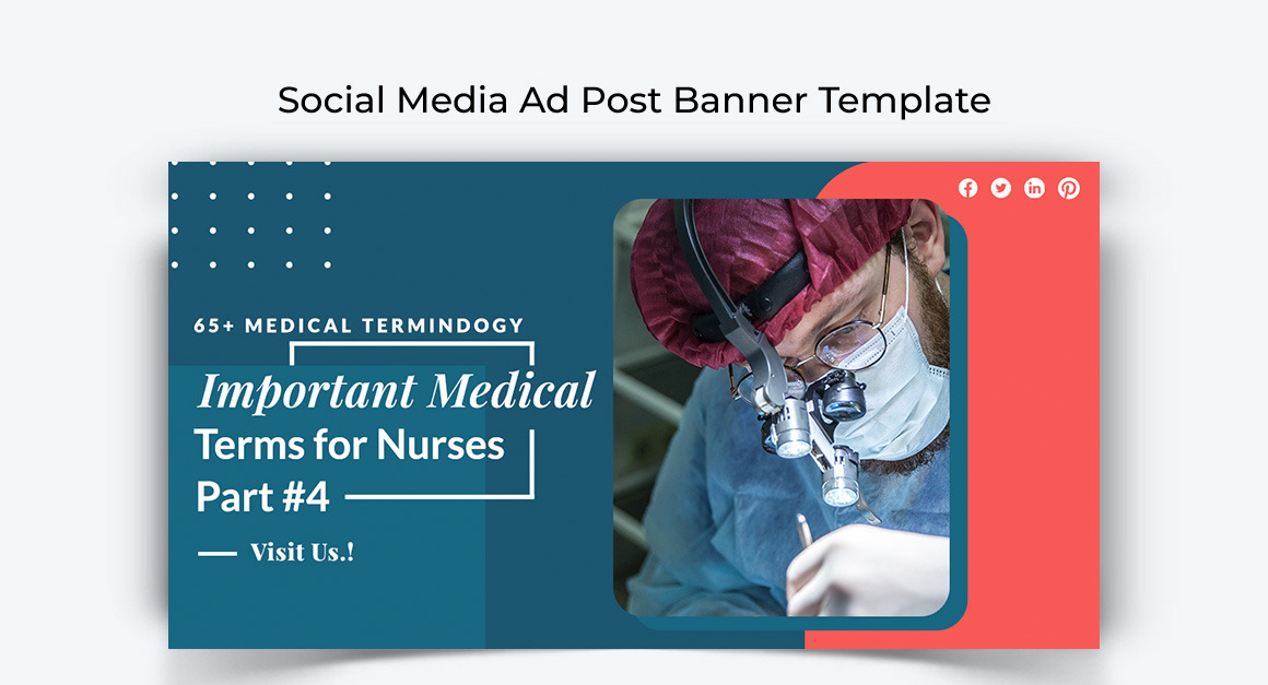 Medical and Hospital Facebook Ad Banner Design Template-05