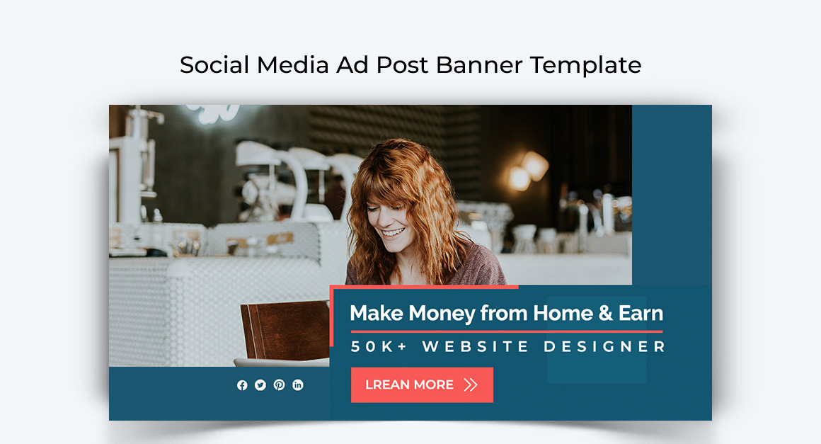 Online Money Earnings Facebook Ad Banner Design Template-10