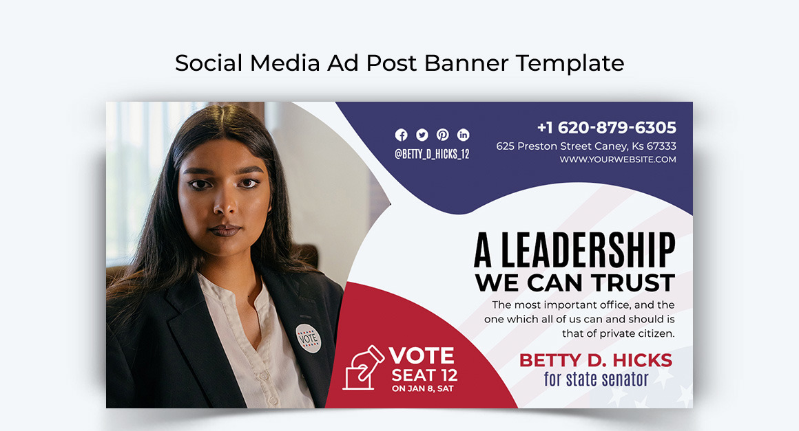 Political Campaign Facebook Ad Banner Design Template-08
