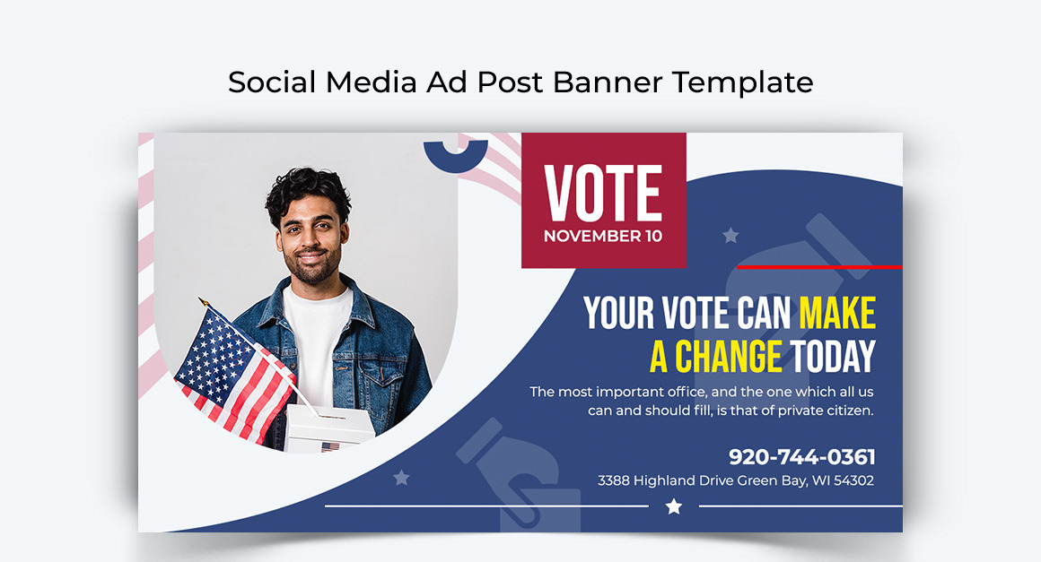 Political Campaign Facebook Ad Banner Design Template-10