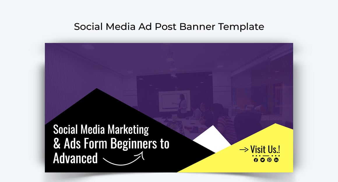 Social Media Workshop Facebook Ad Banner Design Template-10