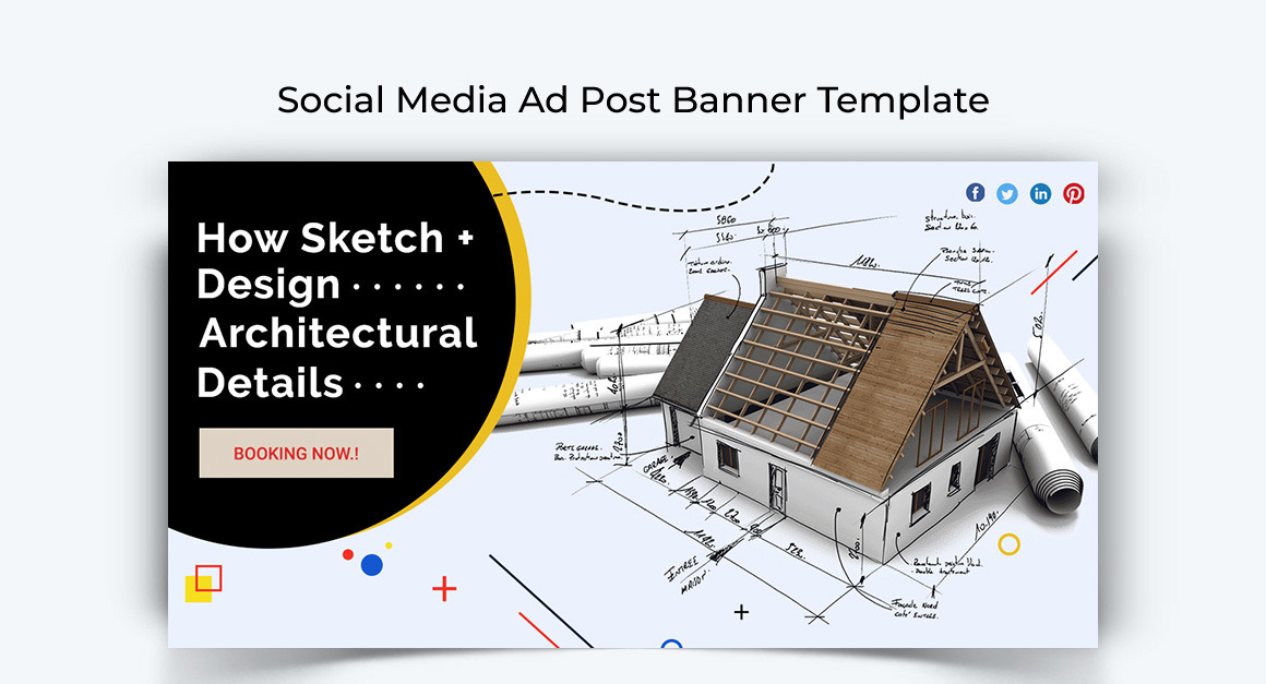 Architecture Facebook Ad Banner Design-002 - TemplateMonster