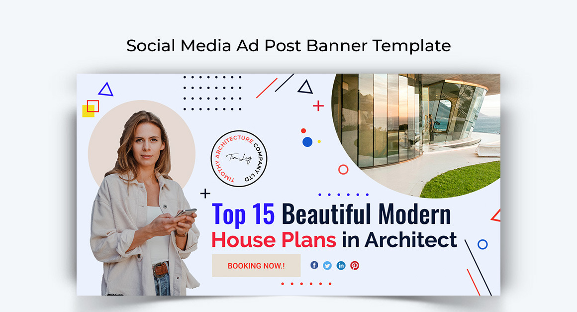Architecture Facebook Ad Banner Design-007 - TemplateMonster