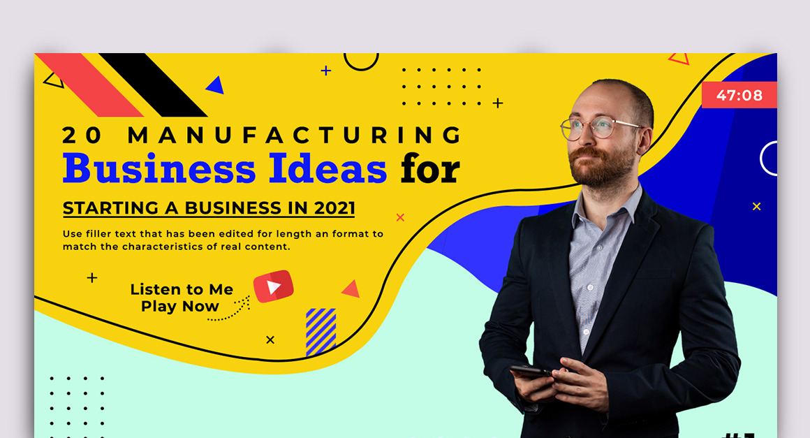 Business Service YouTube Thumbnail Design Template-11