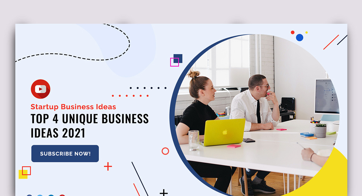 Business Service YouTube Thumbnail Design Template-18