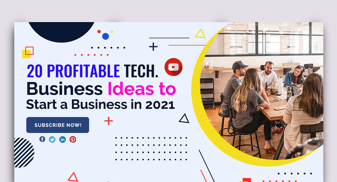 Business Service YouTube Thumbnail Design Template-24