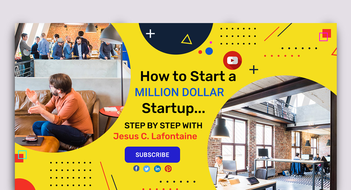 Business Service YouTube Thumbnail Design Template-31