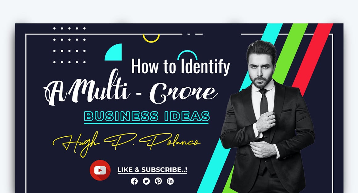 Business Service YouTube Thumbnail Design Template-45